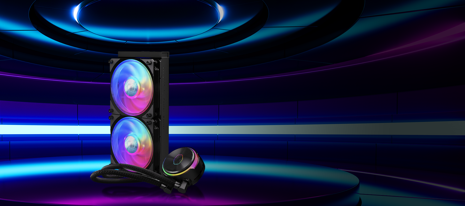 Cooler Master MasterLiquid PL240 FLUX Close-Loop AIO CPU Liquid Cooler ...